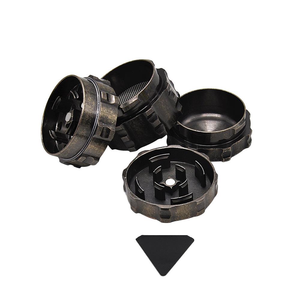 Zinc Alloy Copper Weed Grinder 4 Layer - Puffing Bird