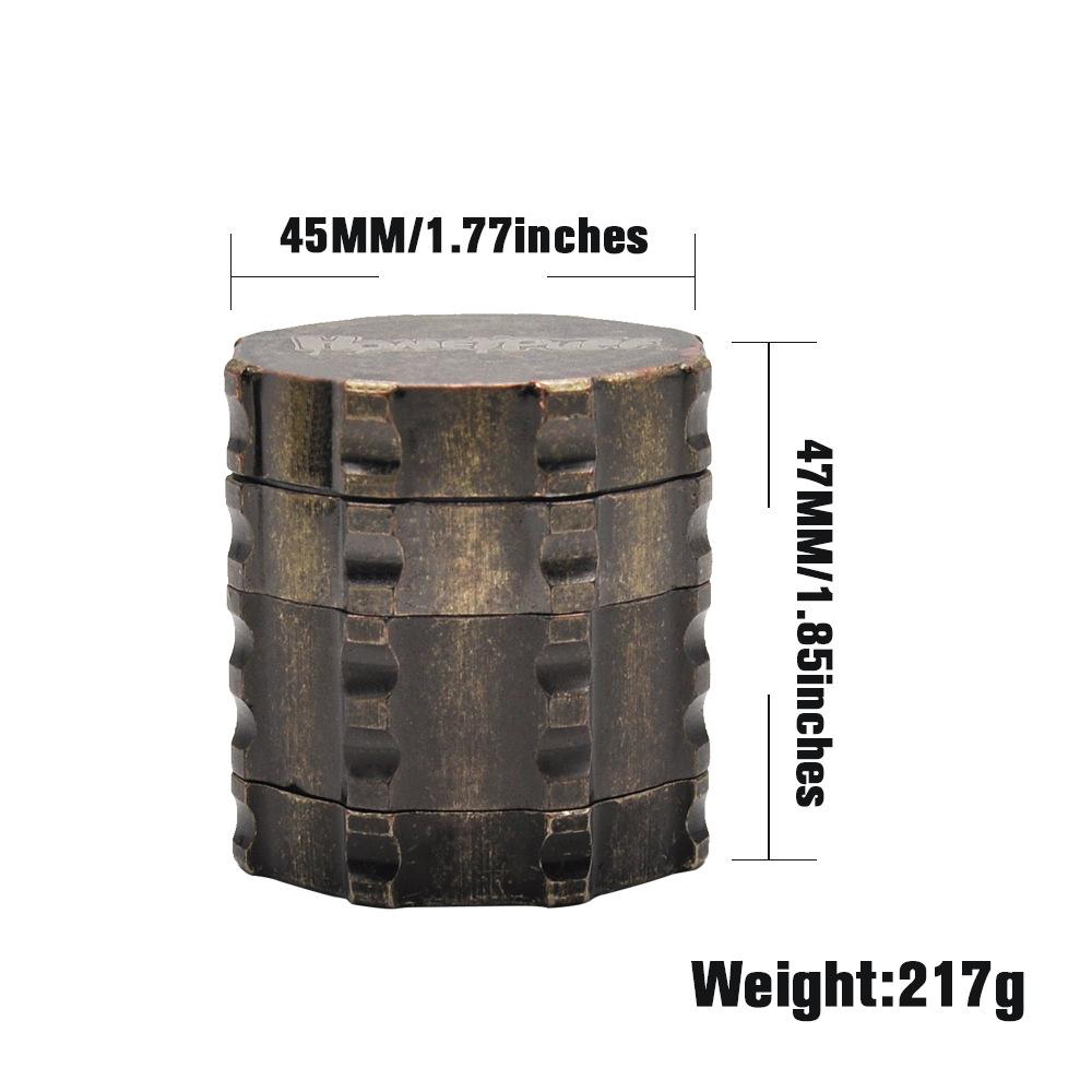 Zinc Alloy Copper Weed Grinder 4 Layer - Puffing Bird