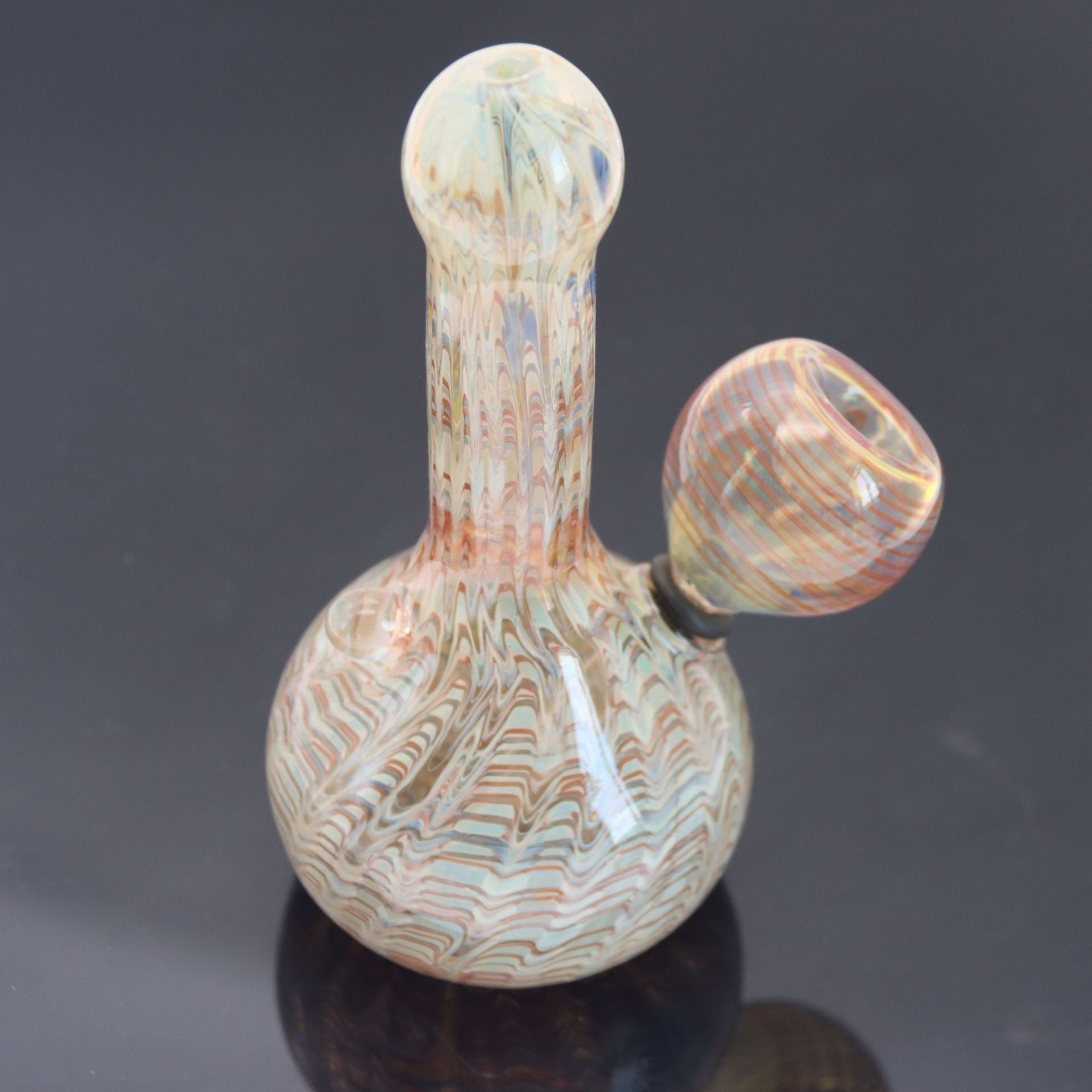 6" Fumed Glass Mini Bong - Puffing Bird