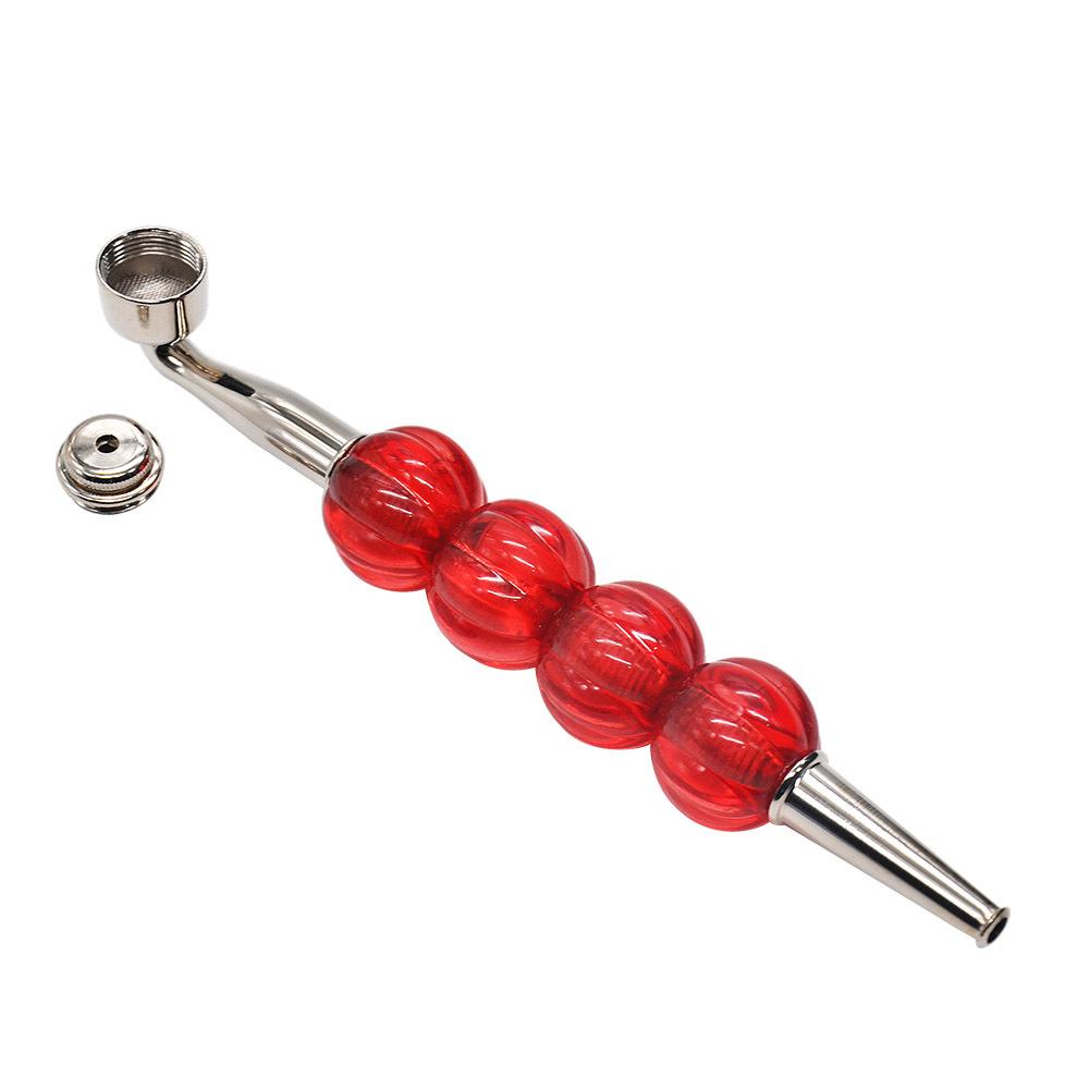 Four Beads Metal Weed Pipe - Puffing Bird