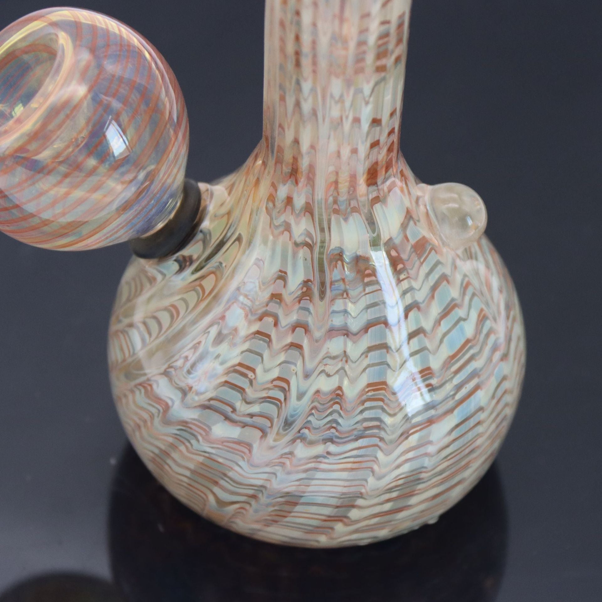 6" Fumed Glass Mini Bong - Puffing Bird