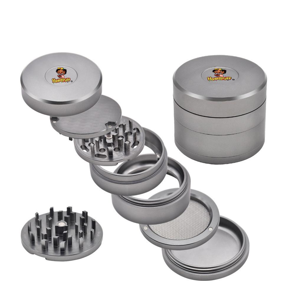 Honeypuff 4 Layer Aluminum Herb Grinder - Puffing Bird