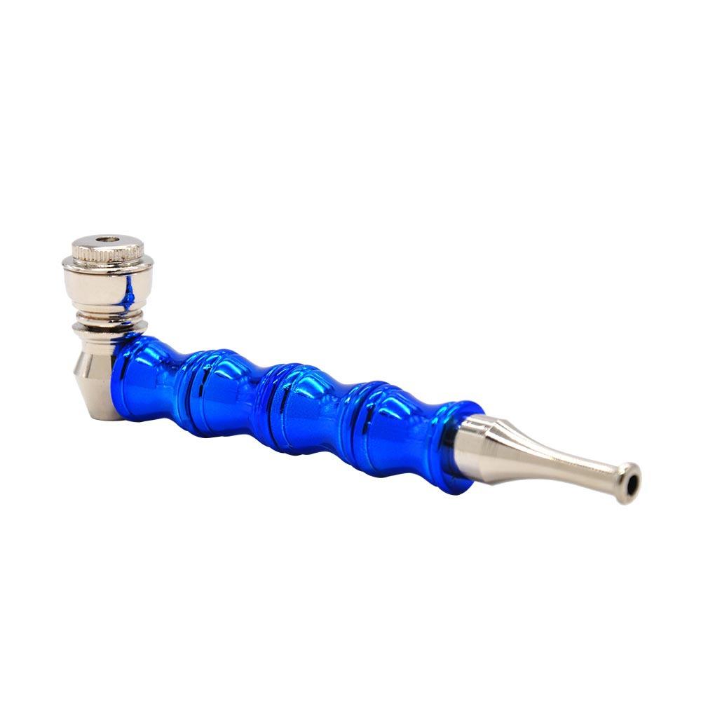 Bamboo Grip Metal Weed Pipe - Puffing Bird