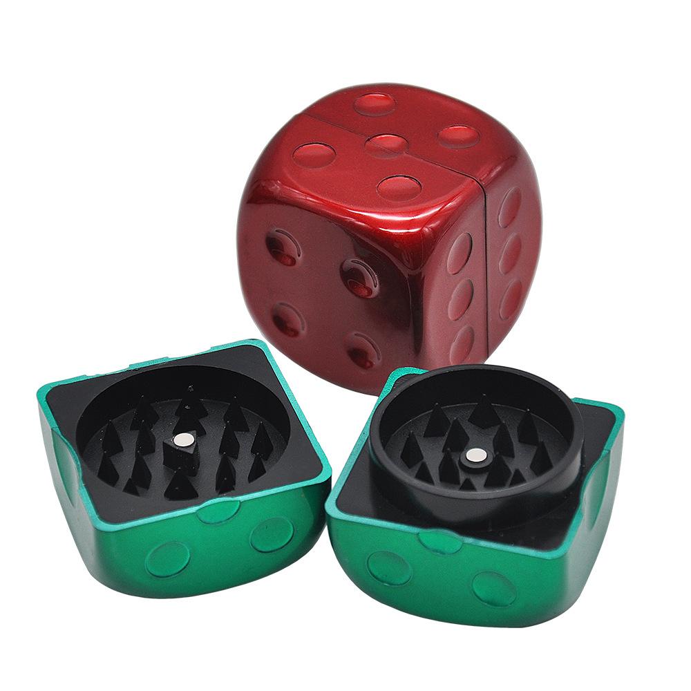 Plastic Dice Weed Grinder 2 layer - Puffing Bird