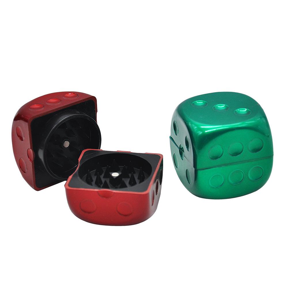 Plastic Dice Weed Grinder 2 layer - Puffing Bird