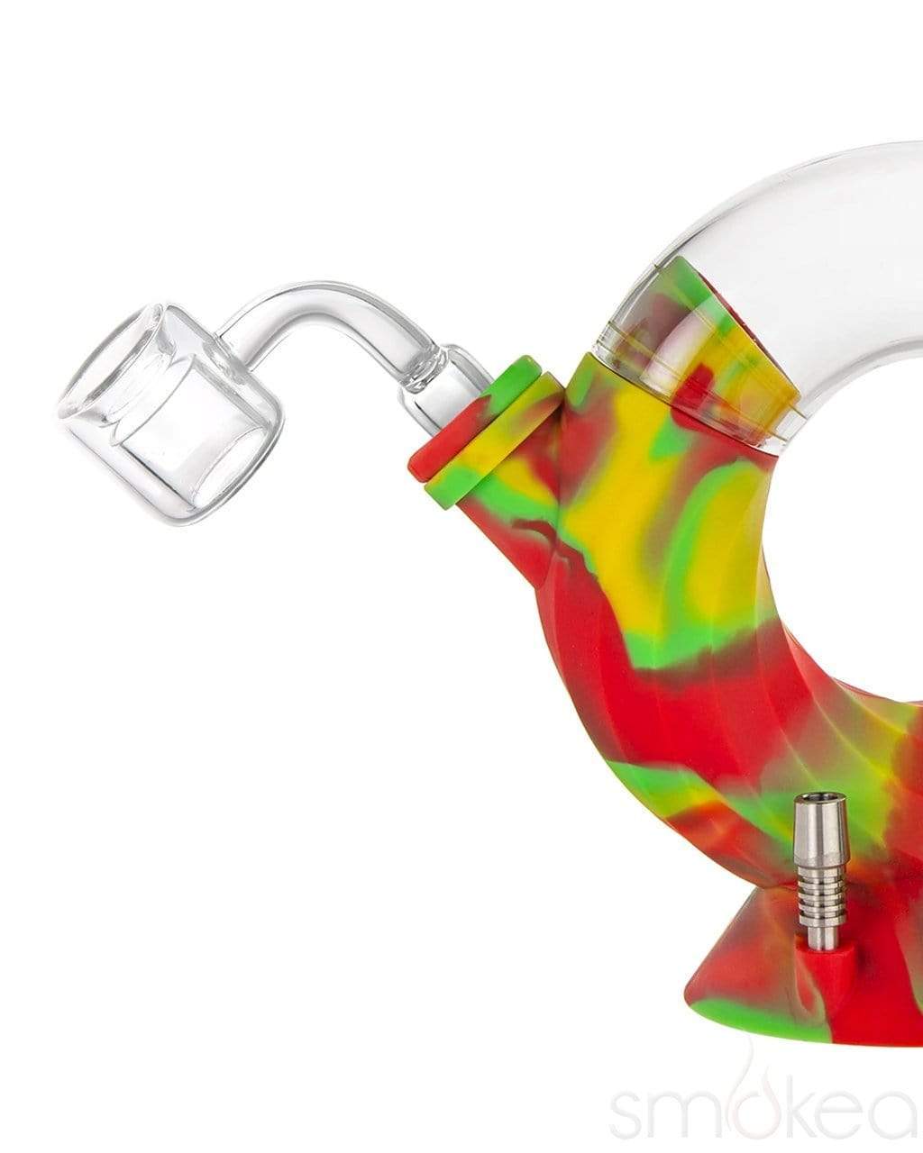 Ooze Ozone Silicone Water Pipe & Nectar Collector - Puffing Bird