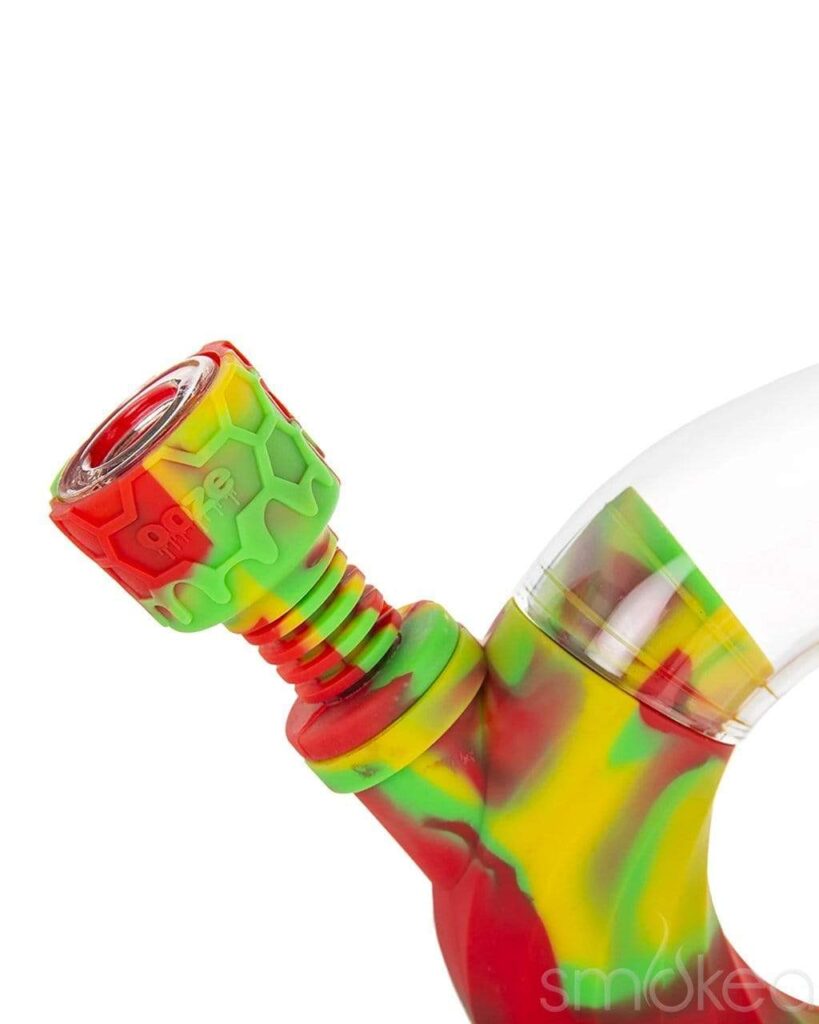 Ooze Ozone Silicone Water Pipe & Nectar Collector - Puffing Bird