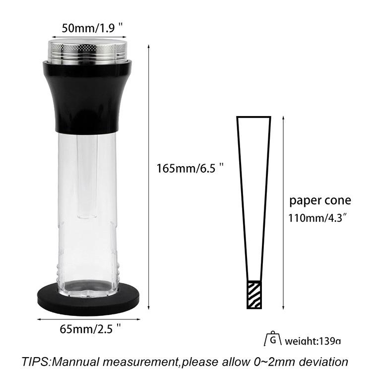 Zinc Alloy 4 Piece Cone Filler Weed Grinder - Puffing Bird