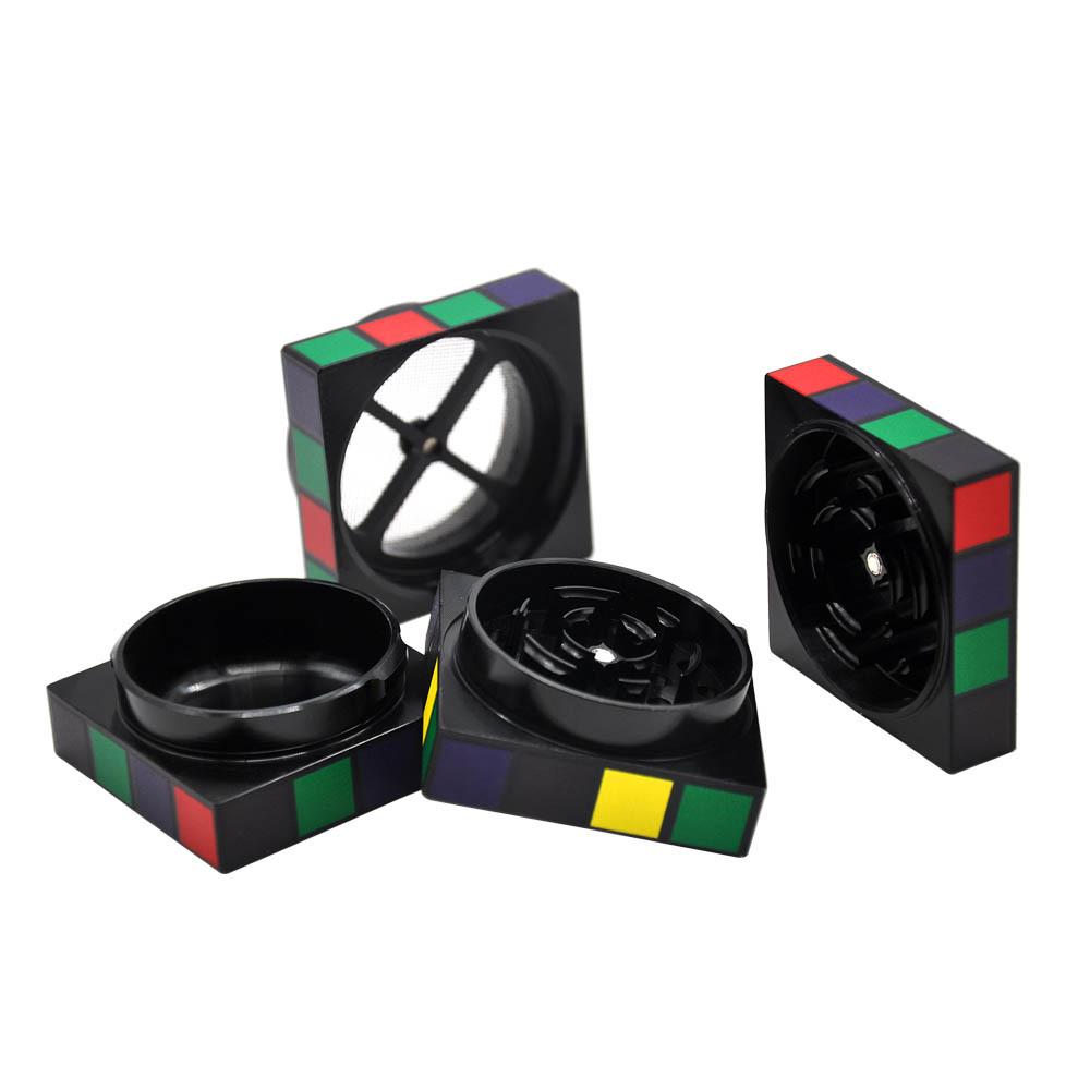 Rubix Cube Stealthy Novelty Herb Grinder 4 Layer 50 MM - Puffing Bird