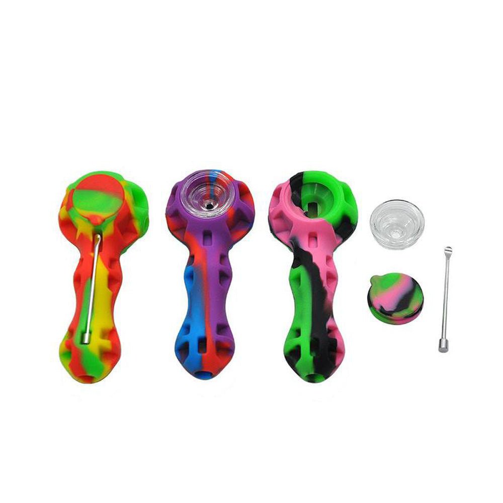 Silicone Weed Bowl/Dab Pipe ( Random Color ) - Puffing Bird