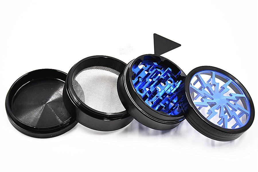 Thunder Blade Novelty Herb Grinder 4-Layer 63 MM (5 Colors) - Puffing Bird