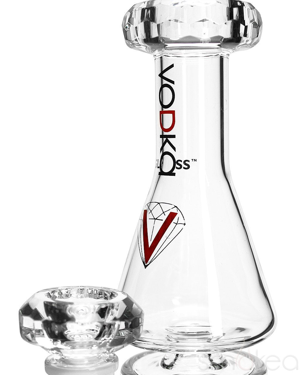 Vodka Glass "Rosaline" Diamond Series Bong - Puffing Bird