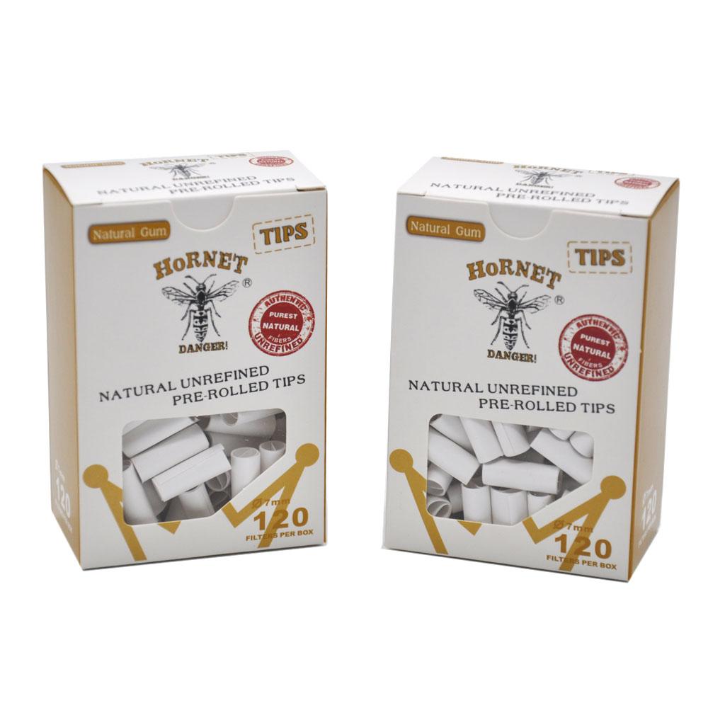 Natural Unrefined Rolling Paper Filter Tips - 7mm Pre-Rolled Tips (120 ...