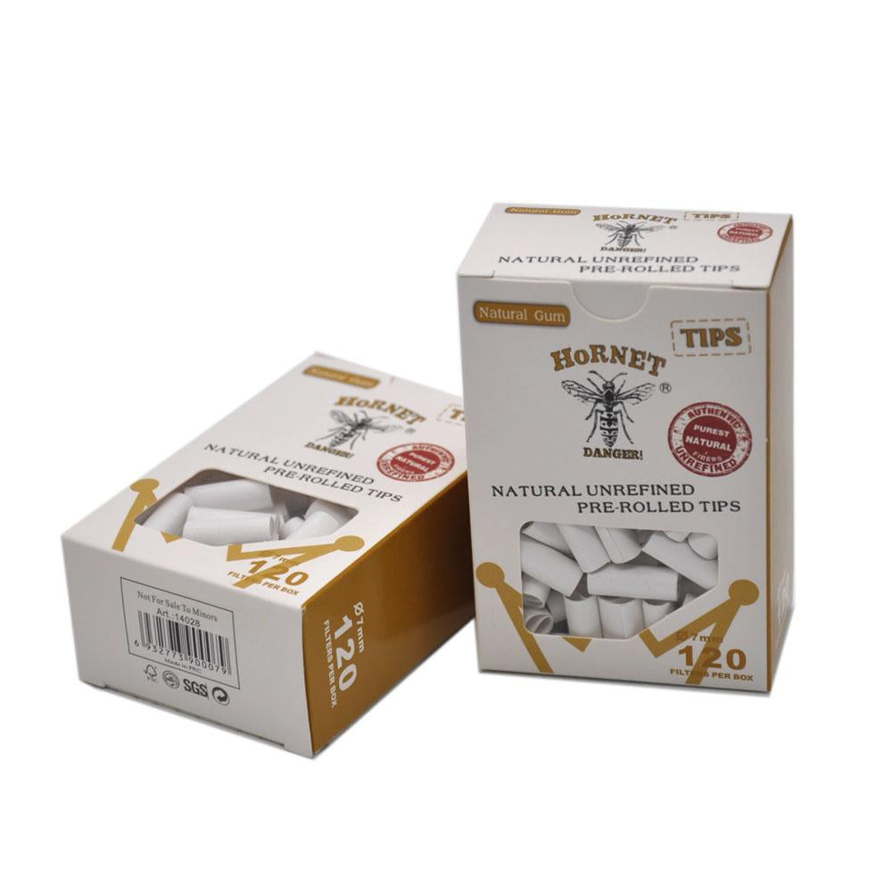 Natural Unrefined Rolling Paper Filter Tips - 7mm Pre-Rolled Tips (120 ...