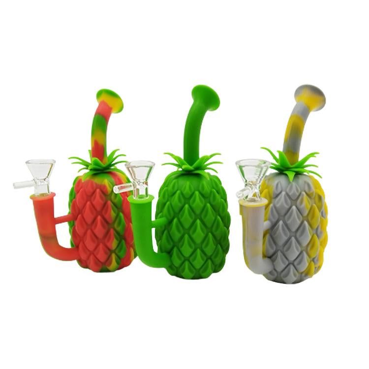 SIlicone Pineapple Water Pipe - Puffing Bird