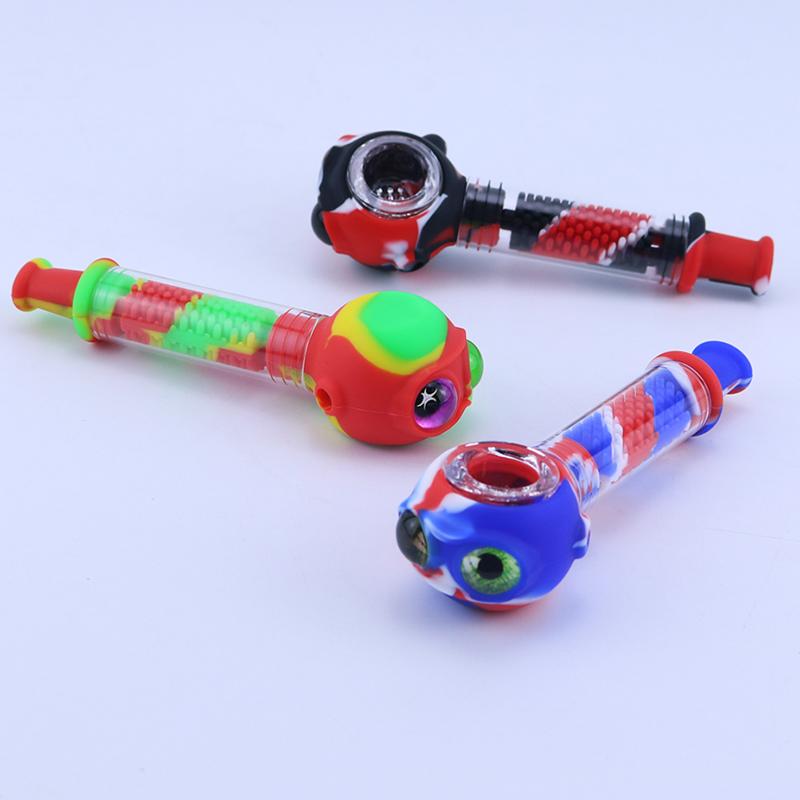Fish-Shaped Silicone Smoking Pipe with Columnar Spiral Filtration ...