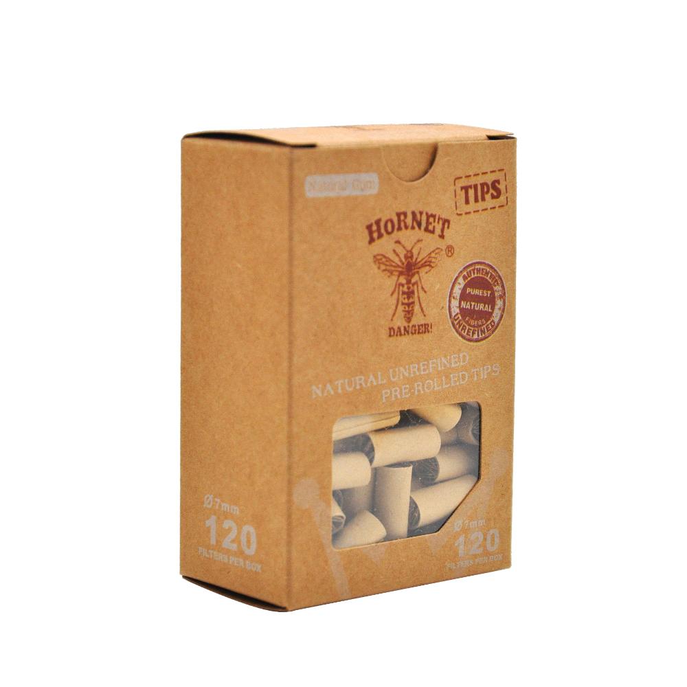 Natural Unrefined Rolling Paper Filter Tips - 7mm M-Shape Pre-Rolled ...
