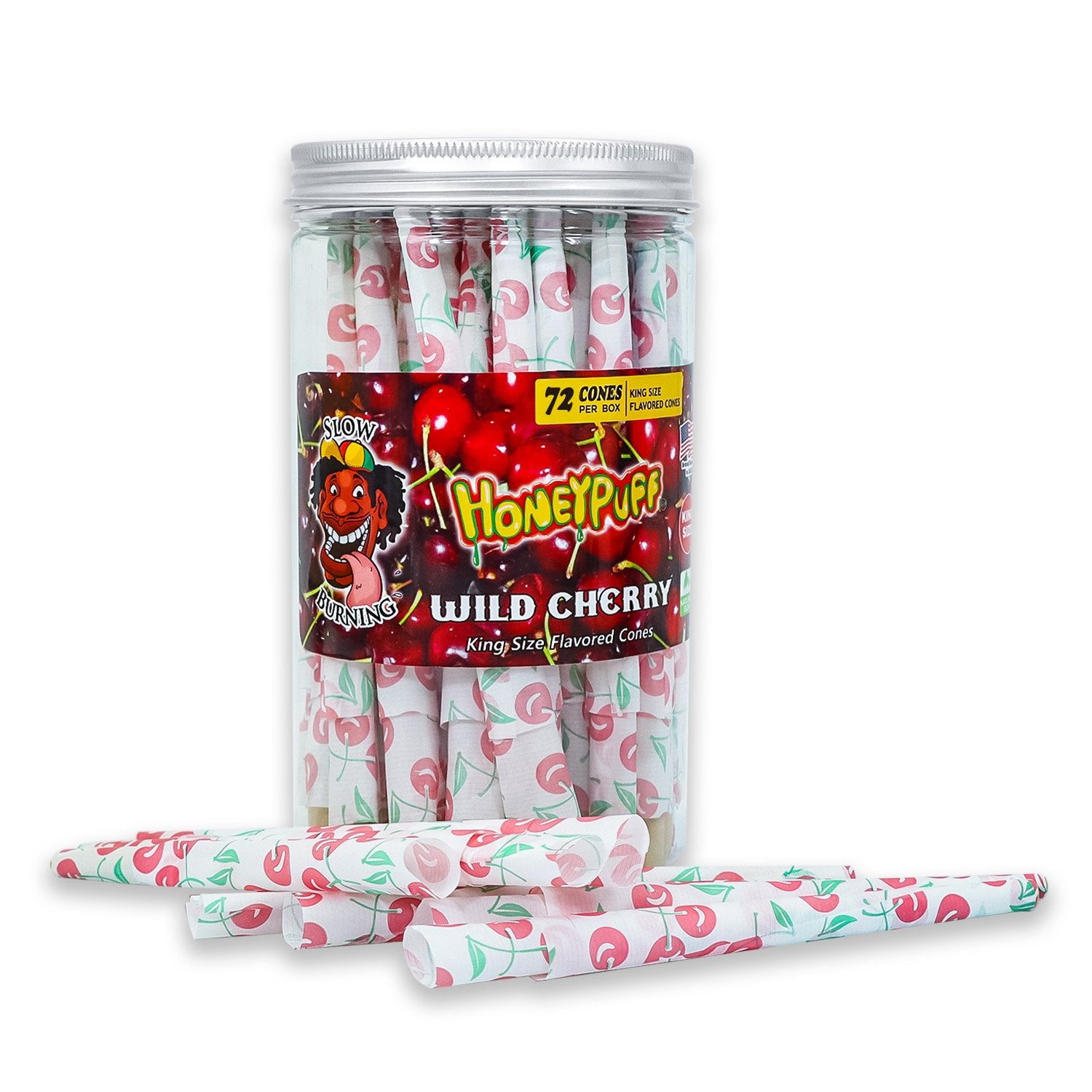 Cherry-Flavored Pre-Rolled Cones - Puffing Bird