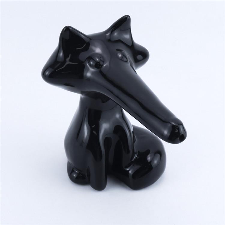Fox-Shaped Ceramic Water Pipe - Puffing Bird