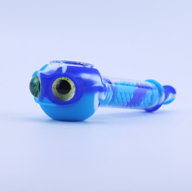 Fish-Shaped Silicone Smoking Pipe with Columnar Spiral Filtration ...