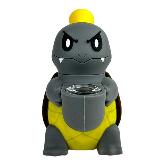 4.33" God Turtle Silicone Water Pipe - Puffing Bird