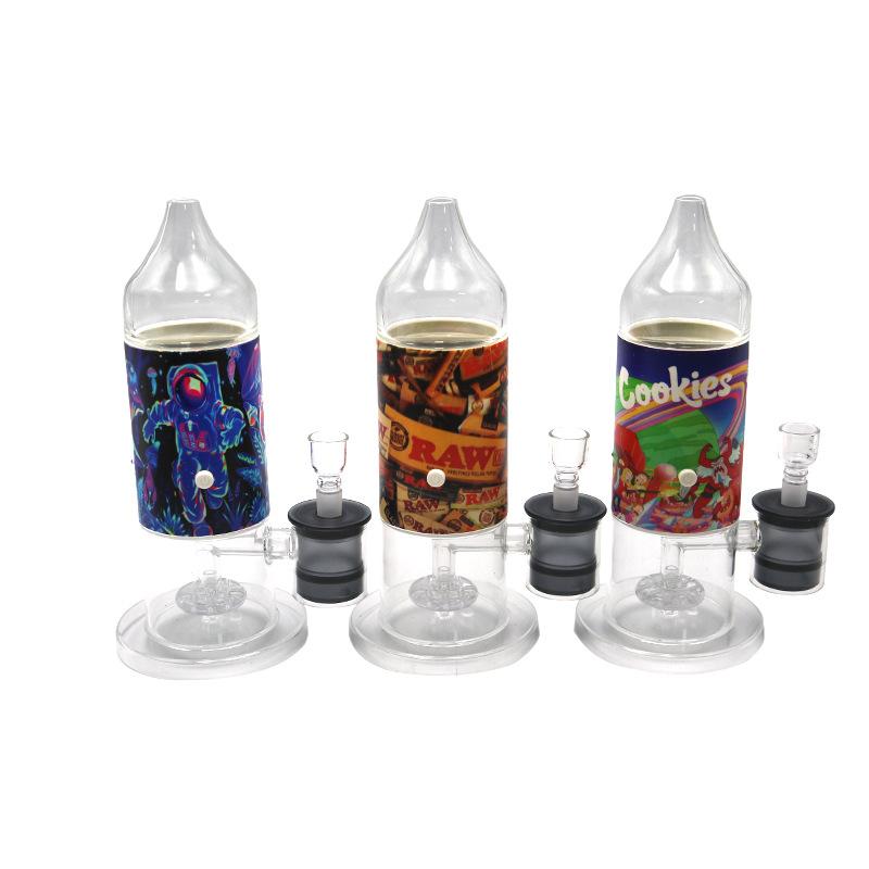 9.76" LED Glass Electric Assisted Dab Rig Random Color - Puffing Bird