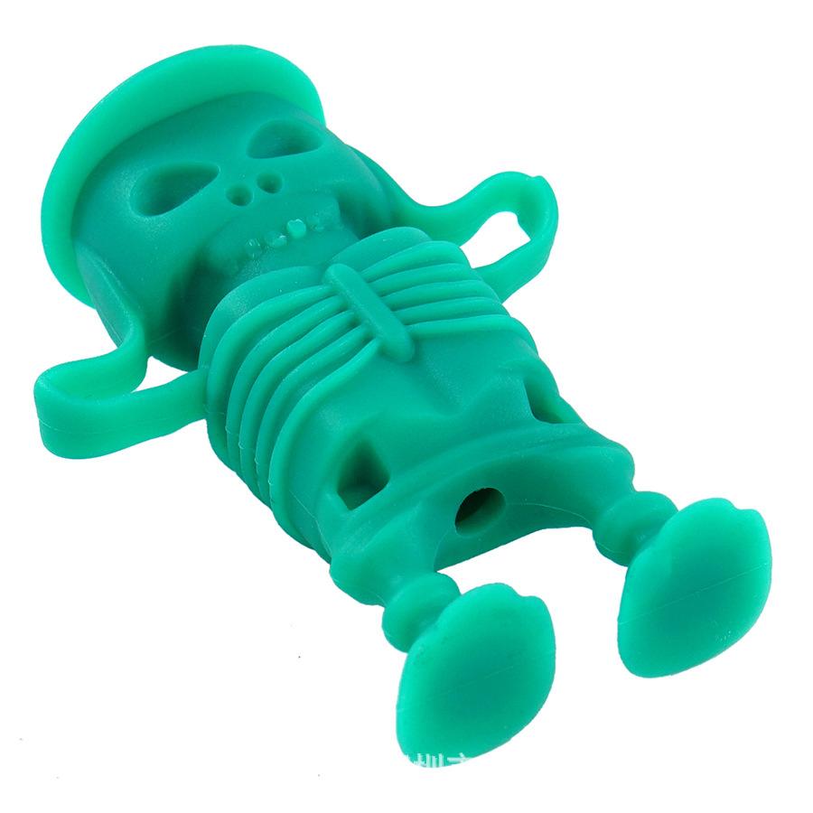3" Zombie Silicone Smoking Pipe - Puffing Bird