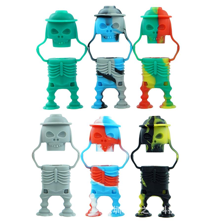 3" Zombie Silicone Smoking Pipe - Puffing Bird