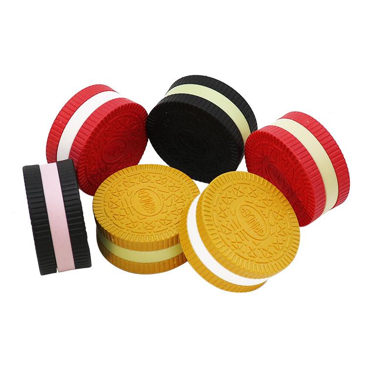 56mm Biodegradable Oreo-Shaped Grinder Random Color - Puffing Bird