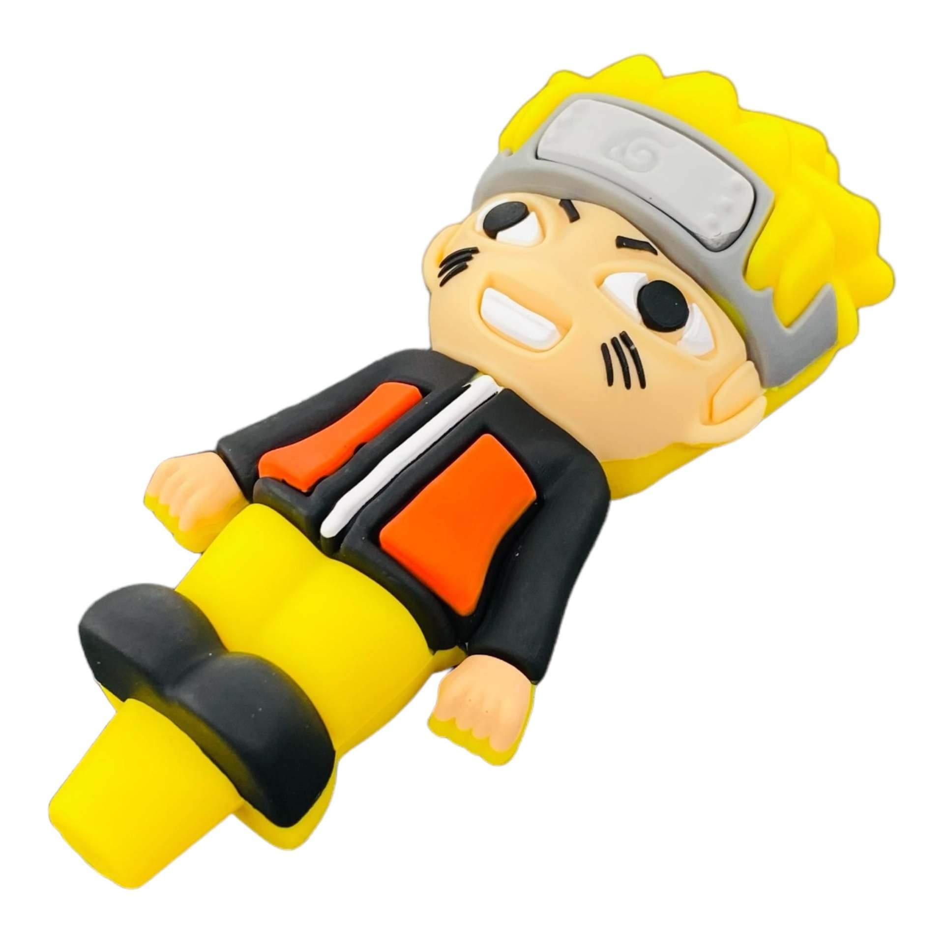 Naruto Uzumaki Silicone Pipe with Glass Bowl - Puffing Bird