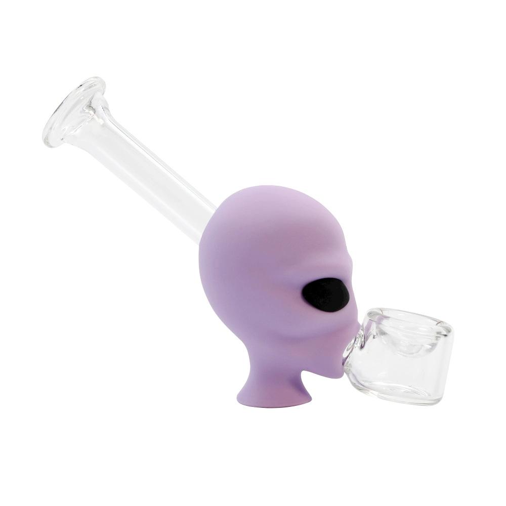 Alien Silicone Bong with Glass Bowl - Puffing Bird