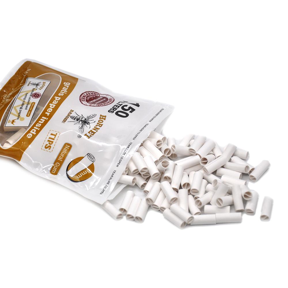 Natural Unrefined Rolling Paper Filter Tips - 6mm White Pre-Rolled Tips ...