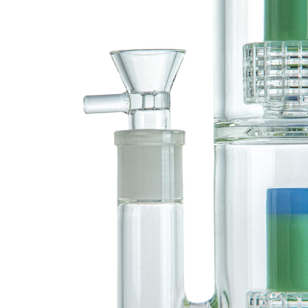 17.7 " Large Straight Tube Percolator Bong - Puffing Bird