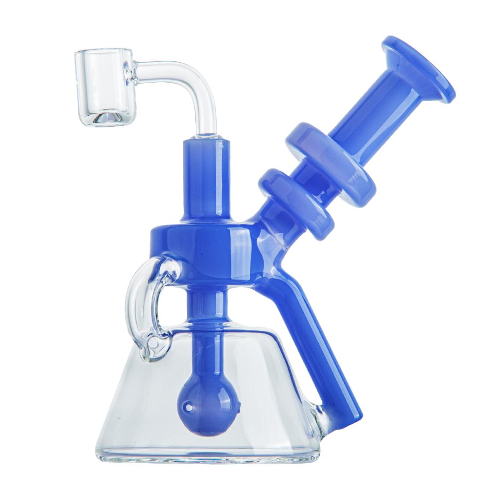 5.5" Crystal Ball Recycler Dab Rig - Puffing Bird