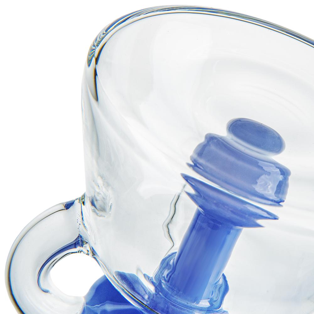 5.5" Crystal Ball Recycler Dab Rig - Puffing Bird