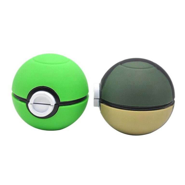 53mm 3-Layer Plastic Pokéball Weed Grinder - Puffing Bird